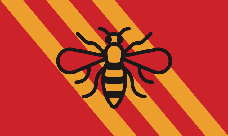 Greater Manchester (England) - Fahnen Flaggen Fahne Flagge Flaggenshop ...